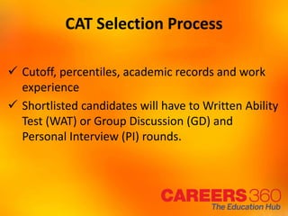 CAT - Common Admission Test | PPTX