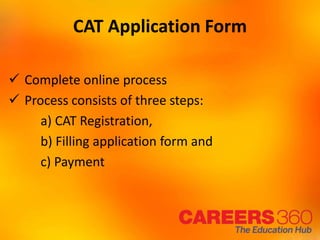 CAT - Common Admission Test | PPTX