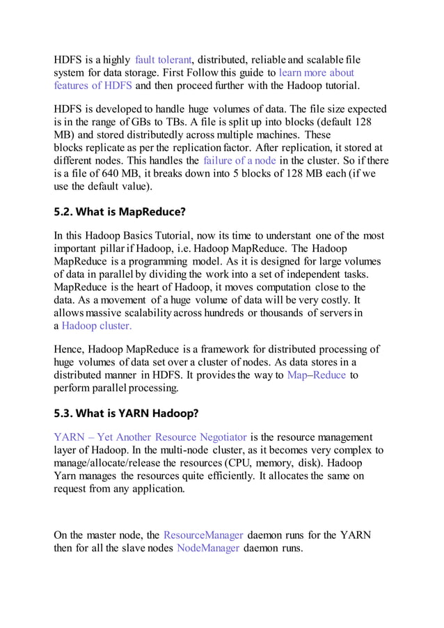 Hadoop Tutorial for Beginners | DOCX