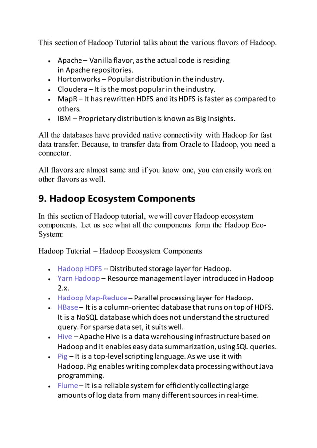 Hadoop Tutorial for Beginners | DOCX