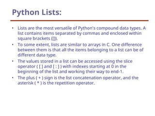 program on python what is python where it was started by whom started | PPT