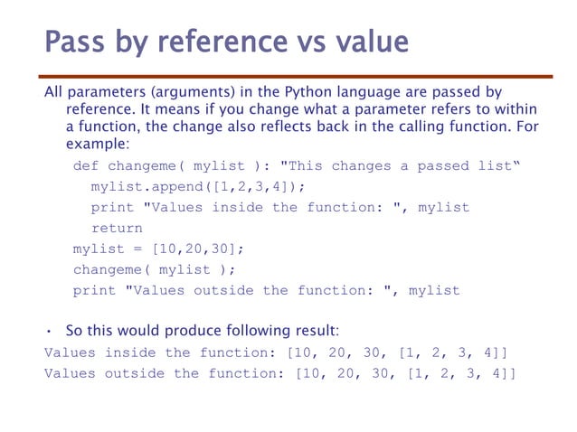 Python Programming Functions And List And Tuples Ppt