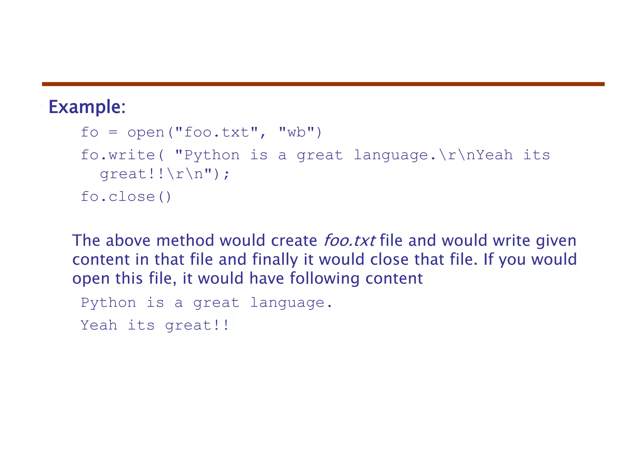 Python file handlings | PPT