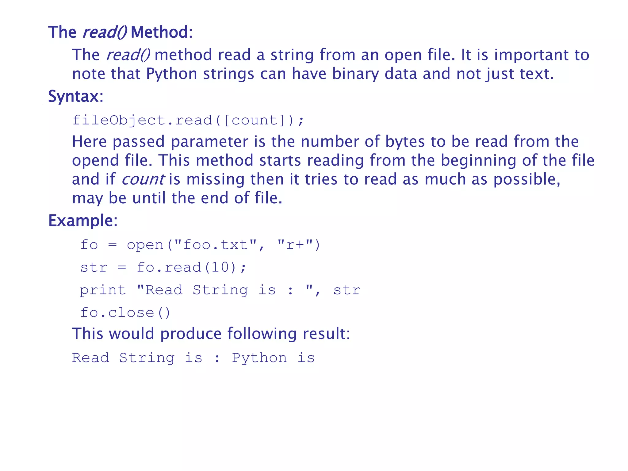 Python file handlings | PPT