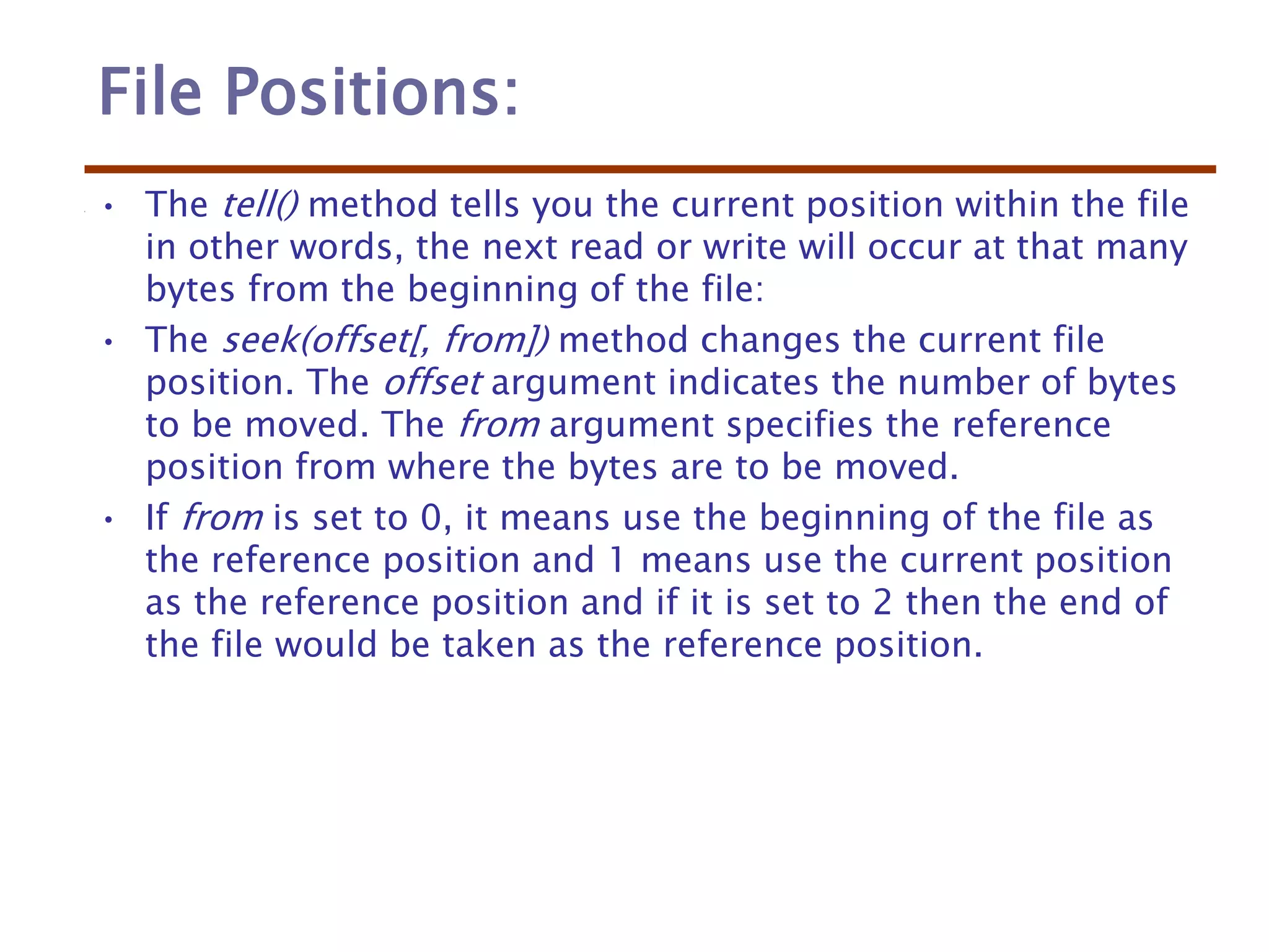 Python file handlings | PPT