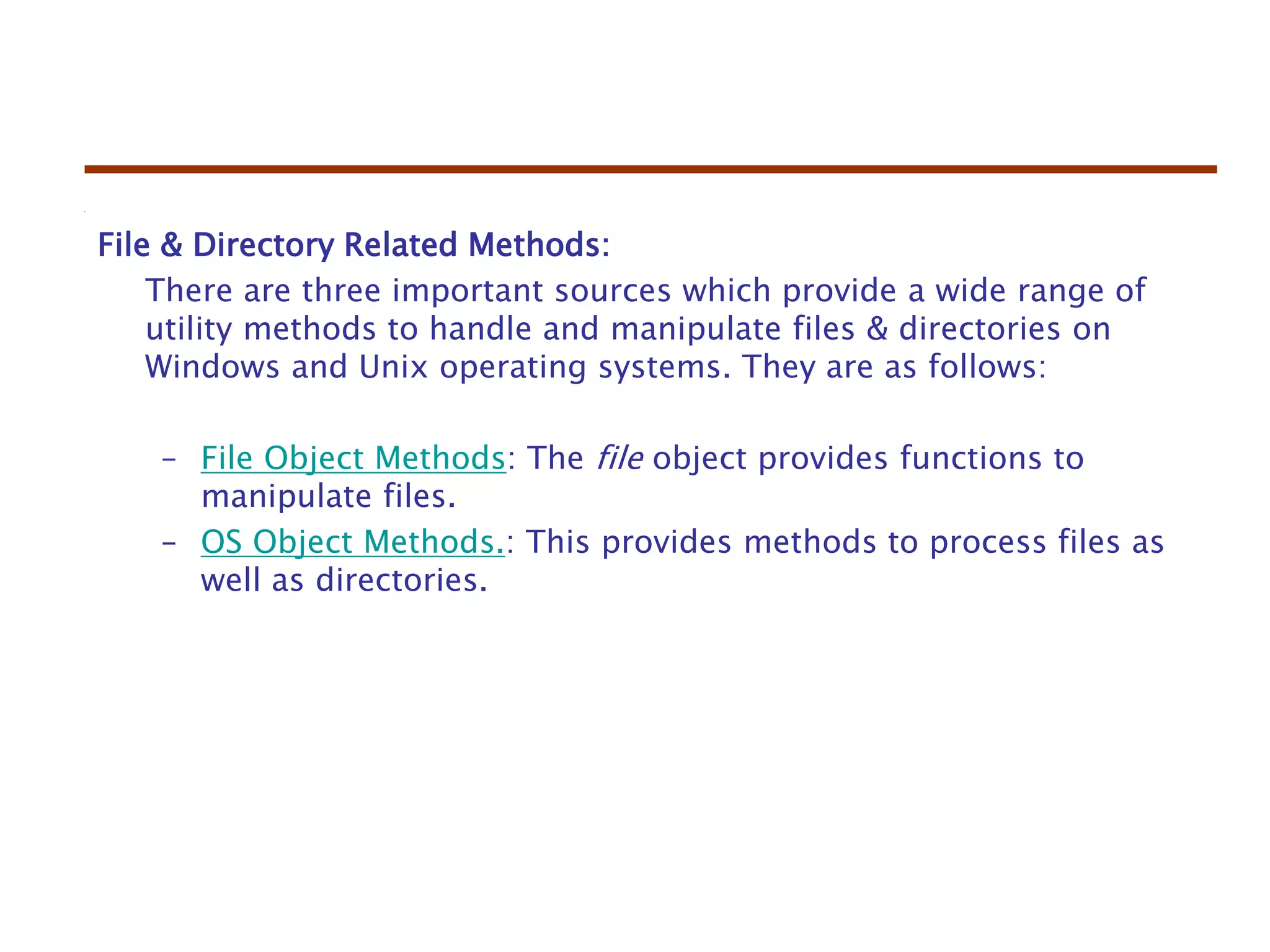Python file handlings | PPT