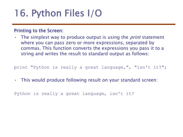 Python file handlings | PPT