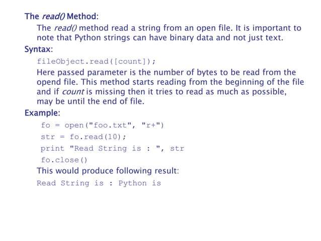 Python file handlings | PPT