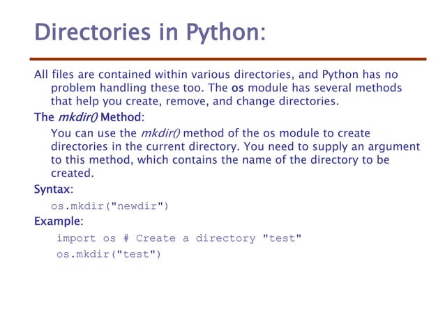 Python file handlings | PPT