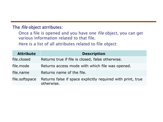 Python file handlings | PPT