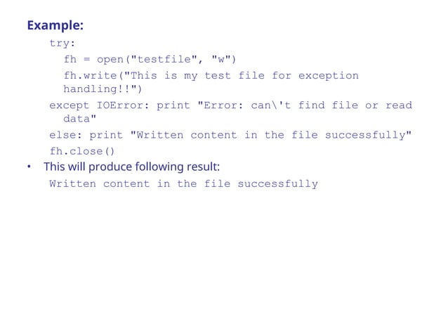 Exception handling in python and how to handle it | PPT