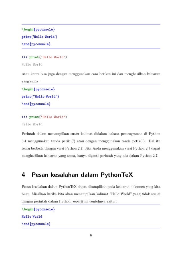 Introduction to PythonTeX | PDF