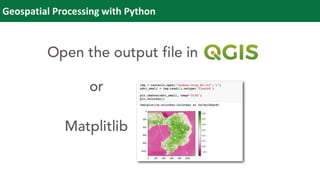 Geospatial Processing with Python | PPT