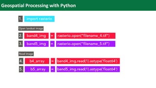 Geospatial Processing with Python | PPT