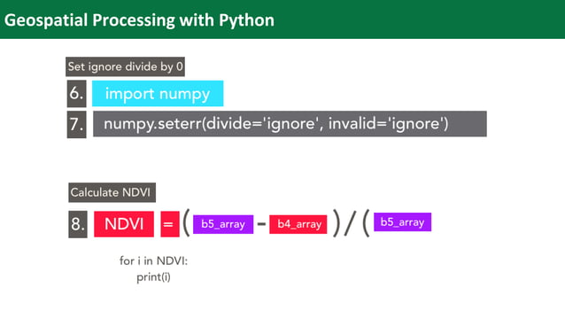 Geospatial Processing with Python | PPT