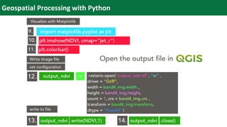 Geospatial Processing with Python | PPT