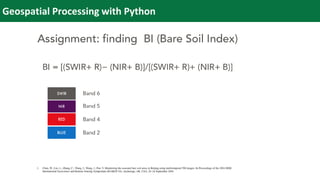 Geospatial Processing with Python | PPT