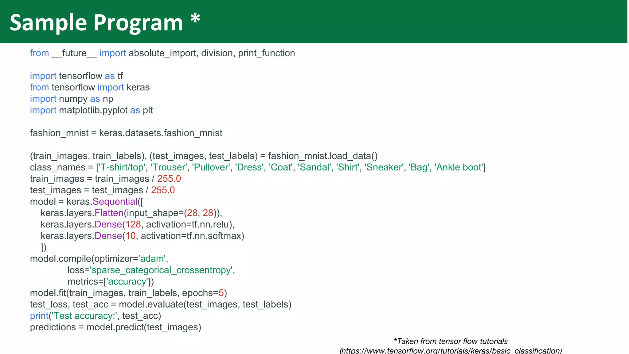 Keras and TensorFlow | PDF