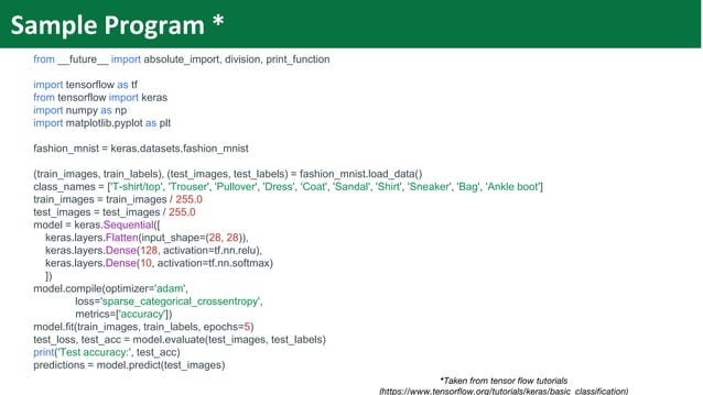 Keras and TensorFlow | PDF | Programming Languages | Computing
