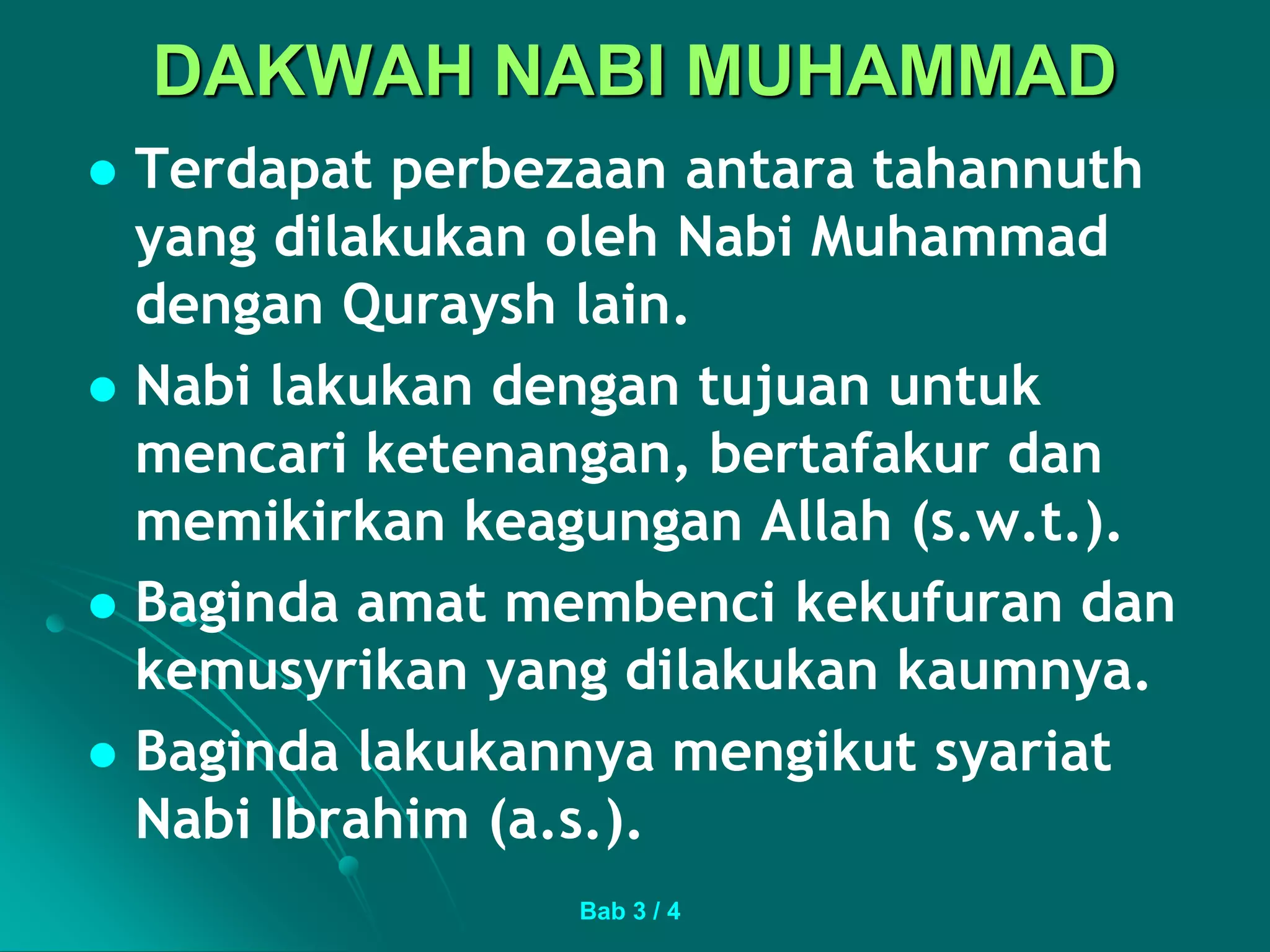 Wahyu Dakwah Nabi Muhammad SAW di Makkah dan Cabarannya | PDF