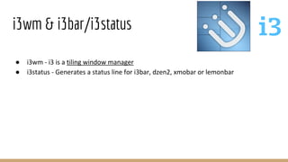 Py3status & xrand r | PPT