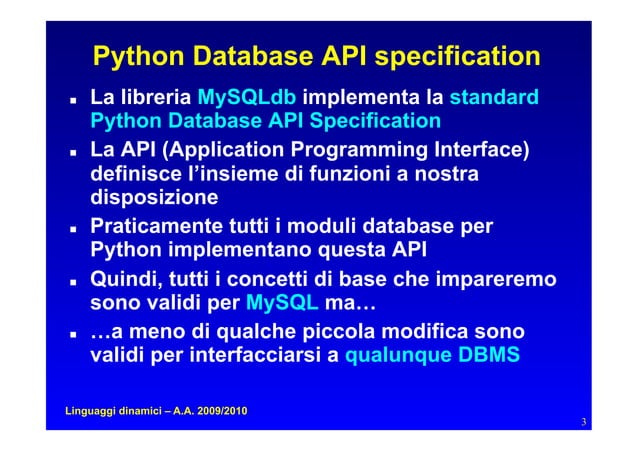Py a6 python-database | PPT