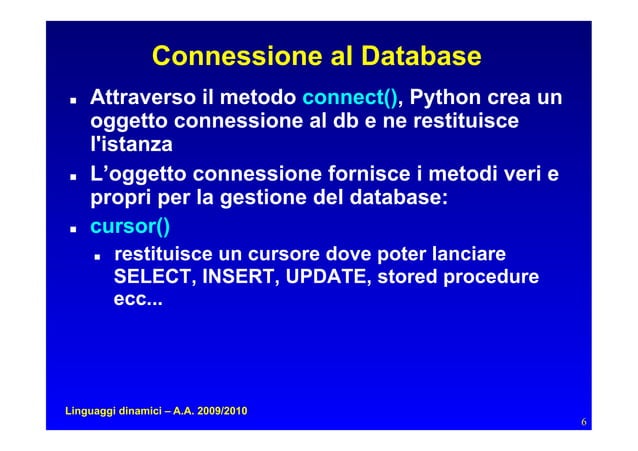 Py a6 python-database | PPT