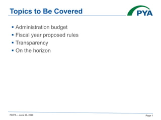 Federal Regulatory Update | PPT
