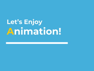 Animation lecture | PPTX