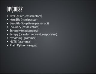 Raspador: Biblioteca em Python para extração de dados em texto semi ...
