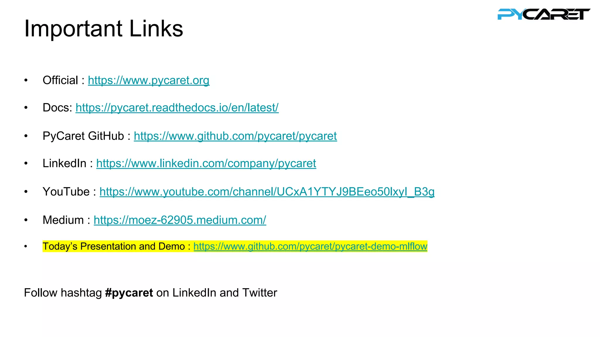 Machine Learning with PyCarent + MLflow | PDF