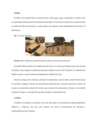 Materiales segun su origen | PDF