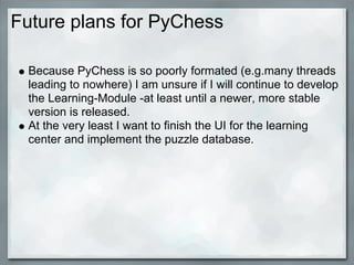 Py chess learning-module | PPT