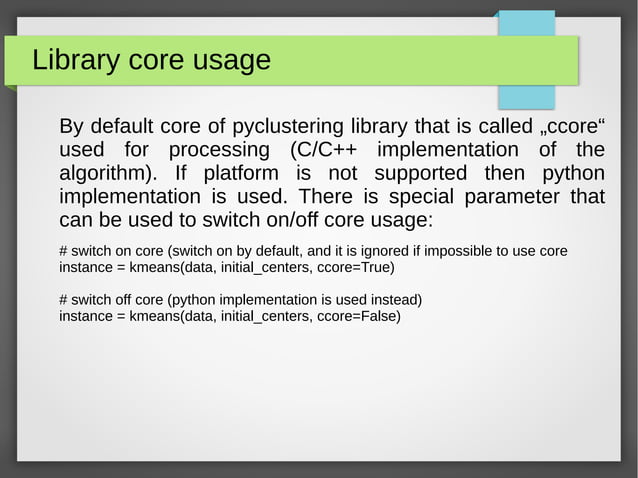 Pyclustering Tutorial K Means Ppt