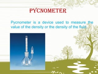 Describing Technical Object ; Pycnometer | PPT