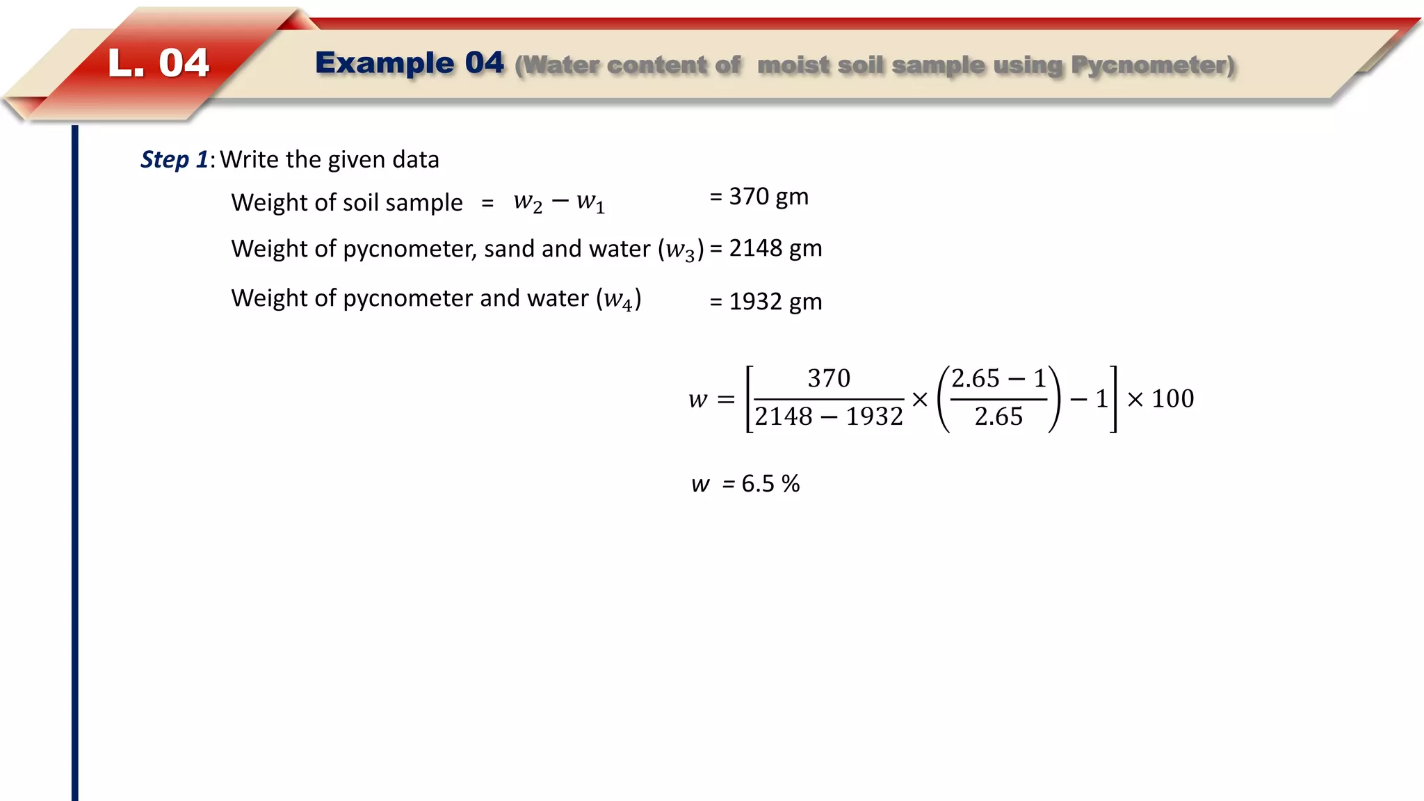 Pycnometer method (water content) machen link | PDF