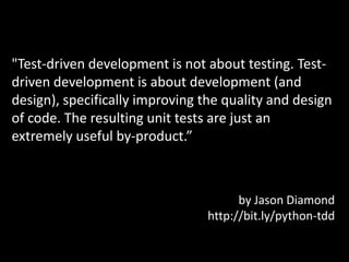 PyCon APAC - Django Test Driven Development | PPT