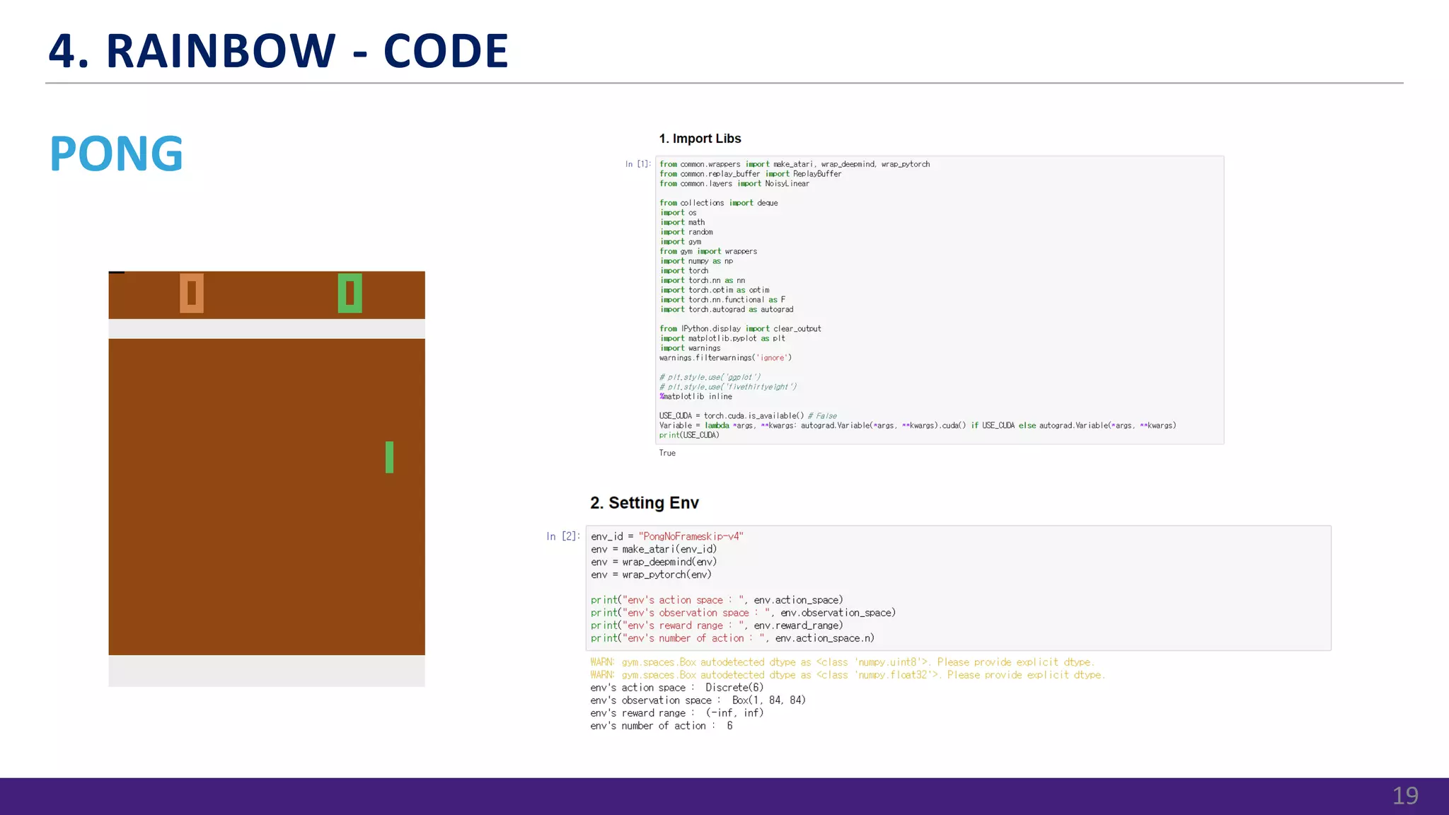 pyconkr 2018 RL_Adventure : Rainbow(value based Reinforcement Learning) | PDF