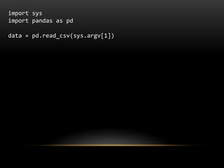 Automated data analysis with Python | PPTX