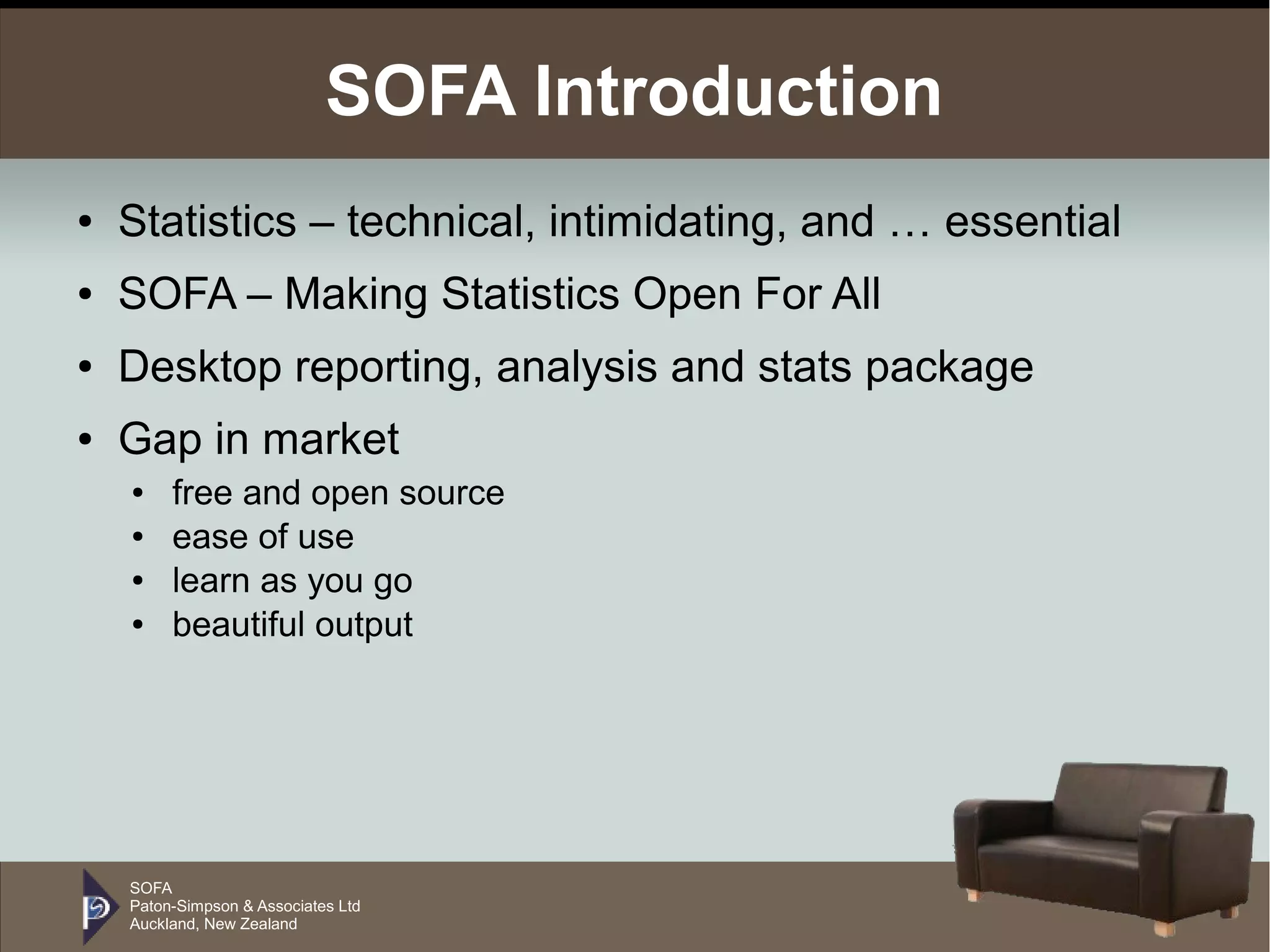 SOFA Statistics - Developing a Python Application | PPT | Free Download