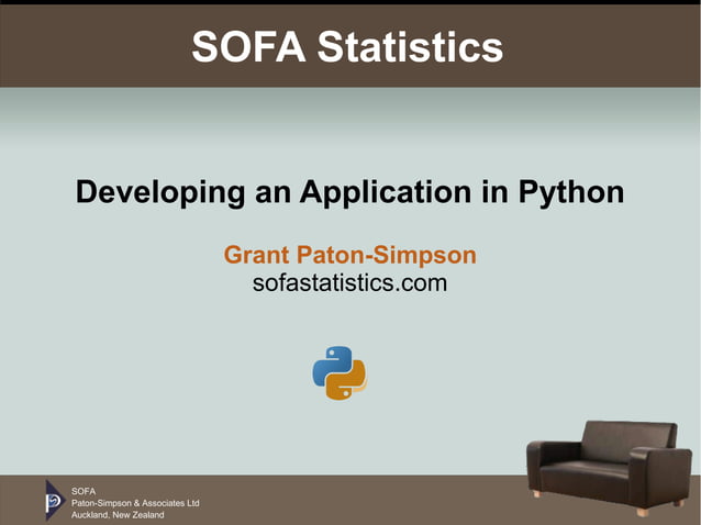 SOFA Statistics - Developing a Python Application | PPT