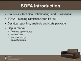 SOFA Statistics - Developing a Python Application | PPT