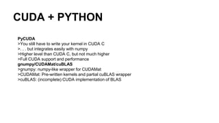 Pycon2014 GPU computing | PPT