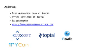 PyCon Ukraine 2014 | PPT