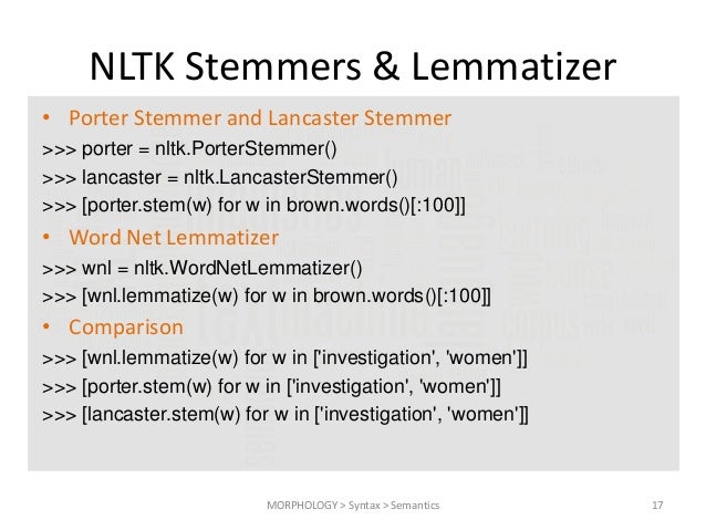 Natural Language Processing and Python