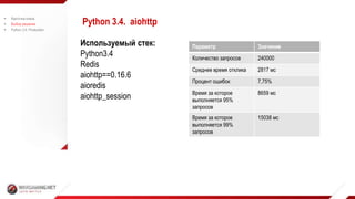 Осознанный выбор. Python 3 для реализации сервисного шлюза клиента World of Tanks | PPTX ...