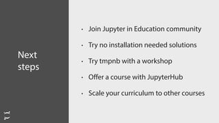 JupyterHub: Learning at Scale | PPT