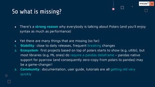 Lightning Fast Dataframes with Polars | PDF