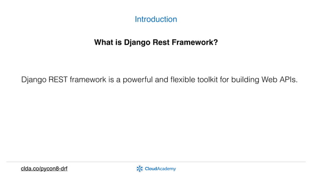 Django Rest Framework - tips & trick | PPT