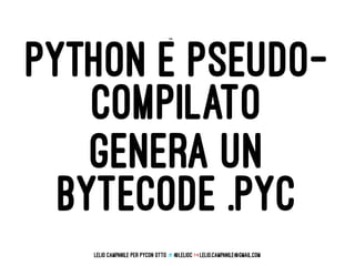 Pycon 8 python e swift | PPT